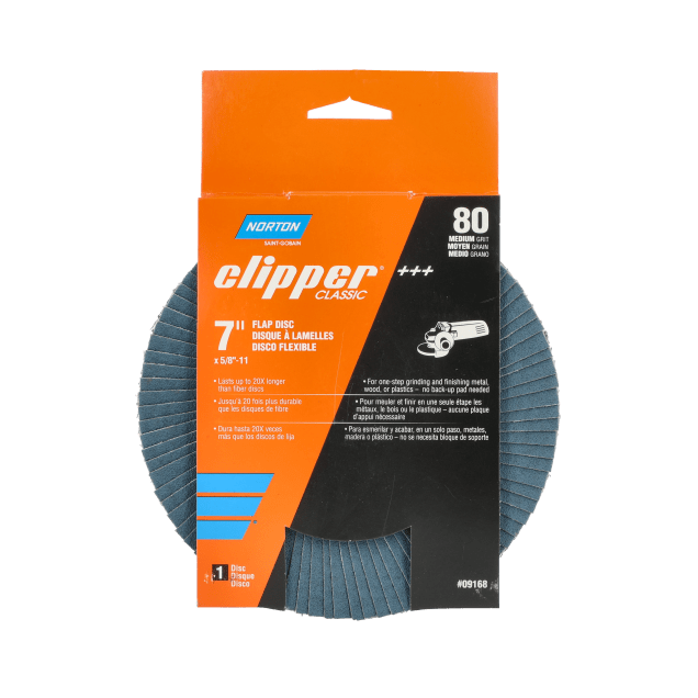 Norton Clipper Classic ZA Arbor Thread Fiberglass Flat Flap Disc ...