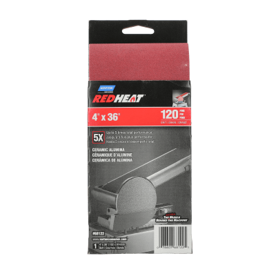 Norton Red Heat R955P/R981 CA Coarse Grit Cloth Narrow Benchstand Belt ...