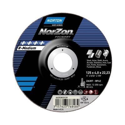 FOUNDRY X for Right-Angle Grinder Grinding on CAST IRON | Norton ...