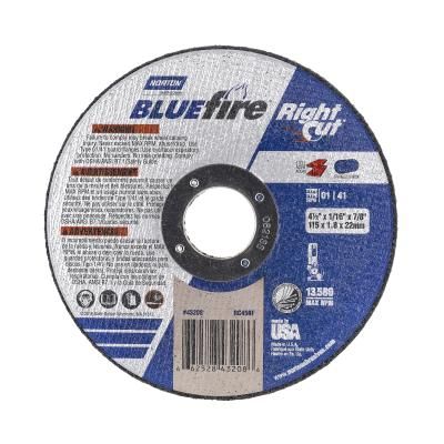 Norton BlueFire RightCut A AO Type 27/42 Right Angle Cut-Off Wheel ...