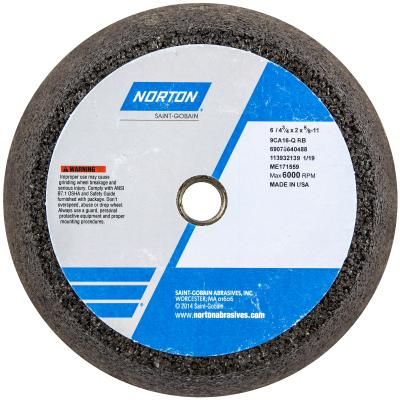 Norton NorZon Plus 4NZ ZA Type 11 Non-Reinf Portable Snagging Wheel >3 ...