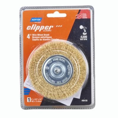 Norton Clipper Classic Brass Crimped Wire Brush & Wheel Set | Norton ...