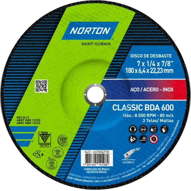 Disco Desbaste Fierro CLASSIC by Norton | Norton Abrasives | Peru