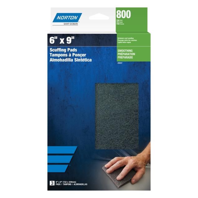 Norton Bear-Tex Gray Non-Woven Hand Pad | Norton Abrasives | US and Canada