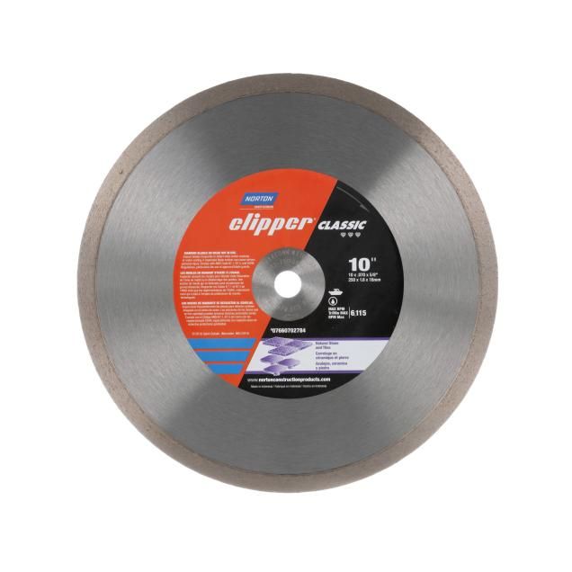 Norton Clipper Classic Natural Stone Wet Continuous Rim Tile Blade ...
