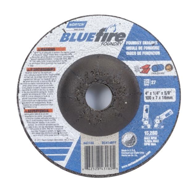 Norton BlueFire ZC ZA/SC Type 27 Foundry Grinding Wheel | Norton ...