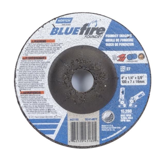Norton BlueFire ZC ZA/SC Type 27 Foundry Grinding Wheel | Norton ...