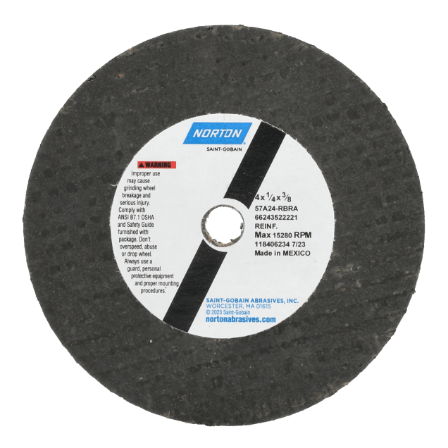 Norton Gemini 57A AO Type 01 Reinf Portable Snagging Wheel >3" | Norton ...