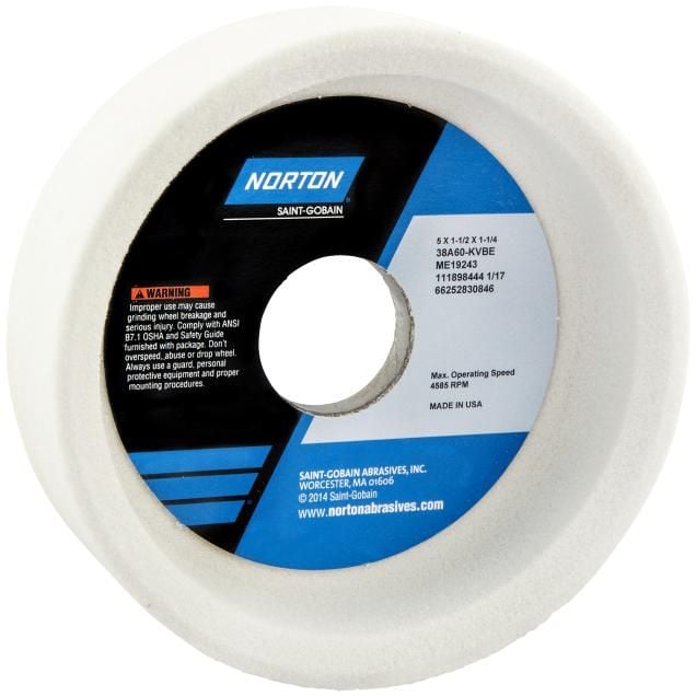 Norton 38A AO Type 06 Toolroom Wheel >4" | Norton Abrasives | US and Canada