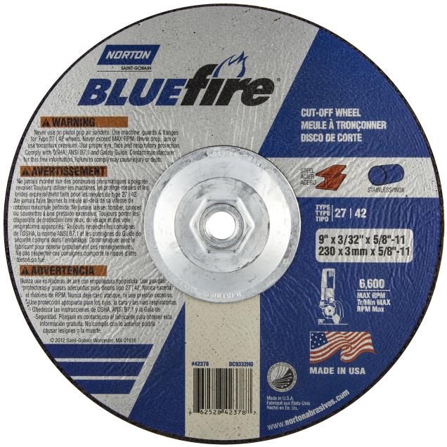 Norton BlueFire ZA ZA Type 27/42 Right Angle Cut-Off Wheel | Norton ...