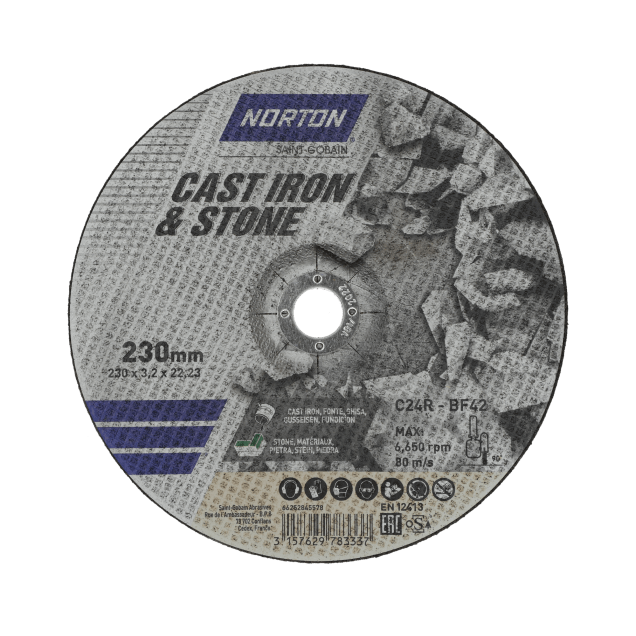 Norton Cast Iron and Stone Cutting Disc | Norton Abrasives | UK