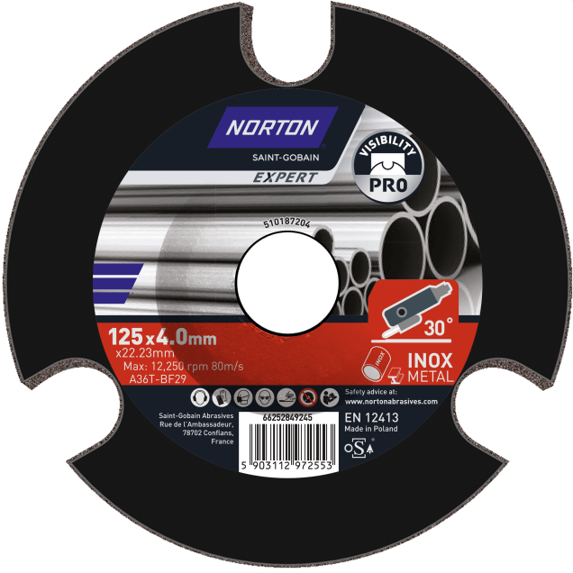Norton Expert Visibility Pro Grinding Disc for Steel & Inox | Norton ...