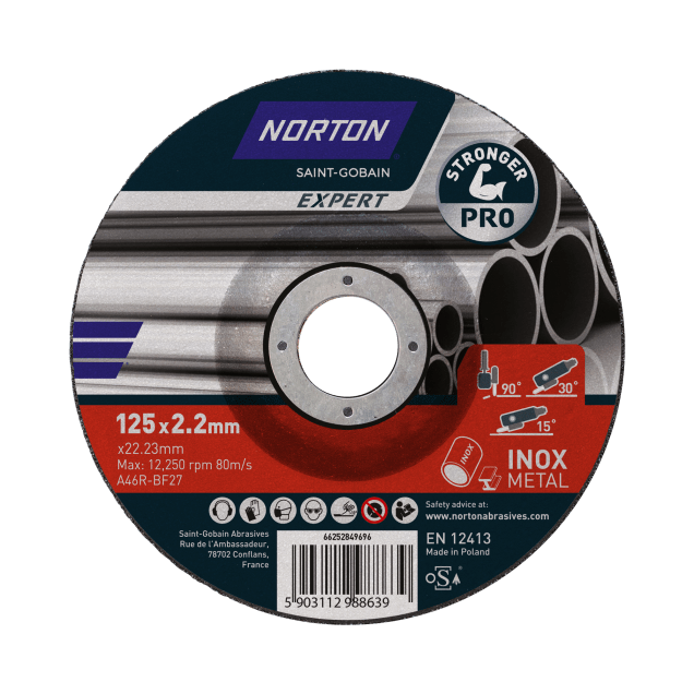 Norton Expert Pro Extra Safe Cutting & Grinding Disc for Steel & Inox ...