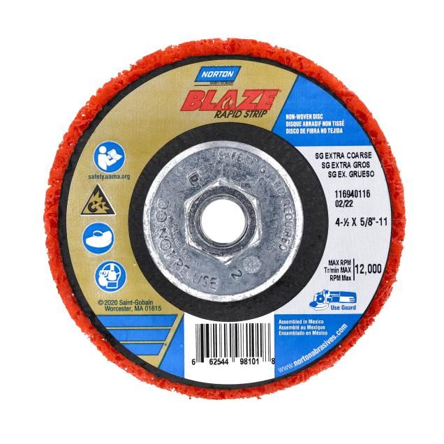 Norton Bear-Tex Blaze Rapid Strip CA Coarse Grit Non-Woven Depressed ...