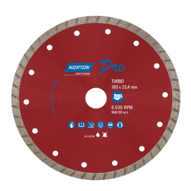 Disco Diamantado Norton Pro - Turbo