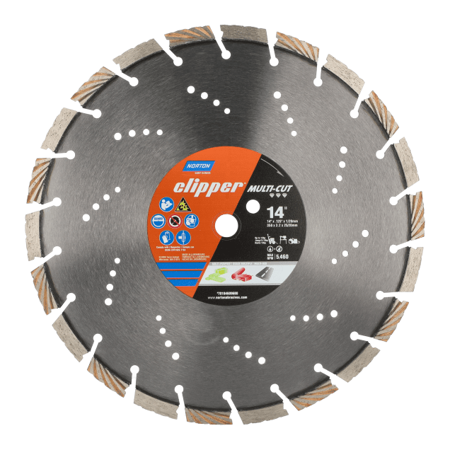 Norton Clipper Multi-Cut Multi-Purpose Dry Segmented High-Speed Blade ...