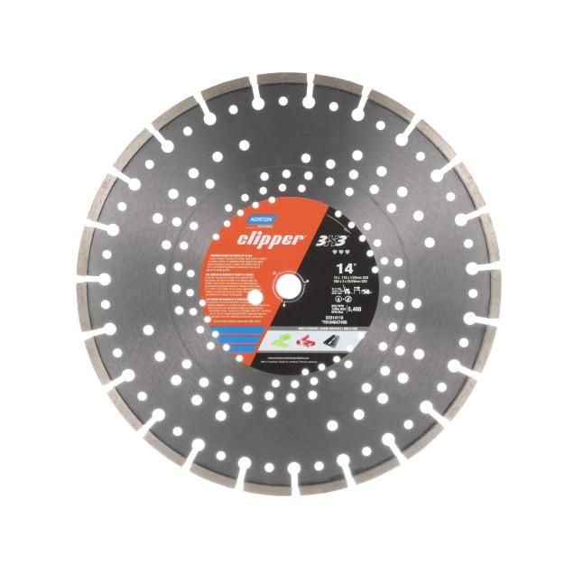 Norton Clipper 3X3 Multi-Purpose Dry Segmented High-Speed Blade ...
