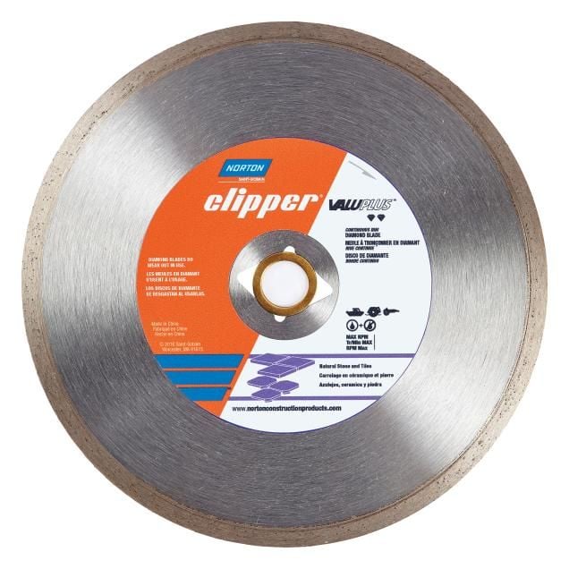 Norton Clipper ValuPlus Natural Stone Dry Continuous Rim Tile Blade ...