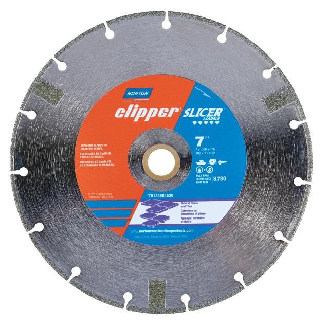 Norton Clipper Slicer Marble Natural Stone Dry Continuous Rim Tile ...