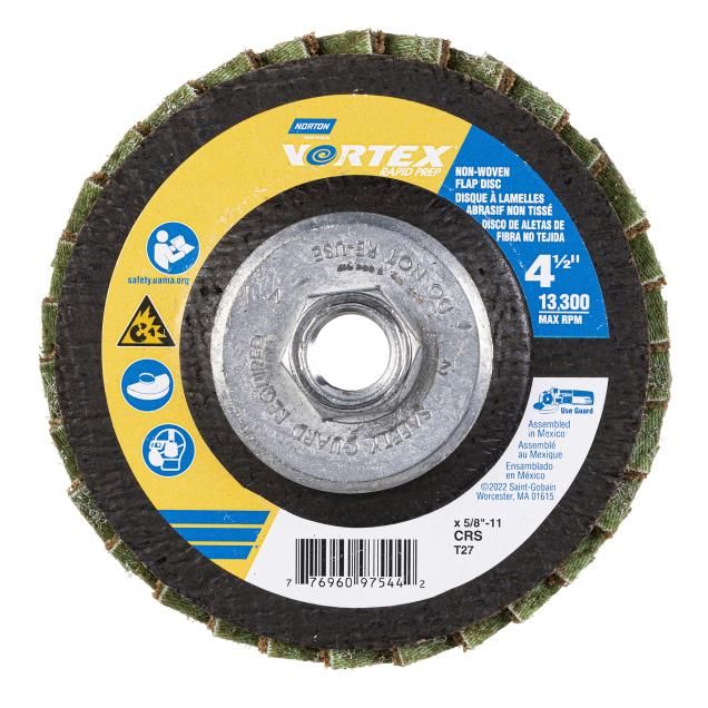 Norton Bear-Tex Vortex Rapid Prep AO Coarse Grit Arbor Thread Non-Woven ...