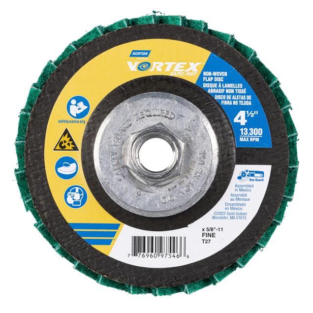 Norton Bear-Tex Vortex Rapid Prep AO Fine Grit Arbor Thread Non-Woven ...
