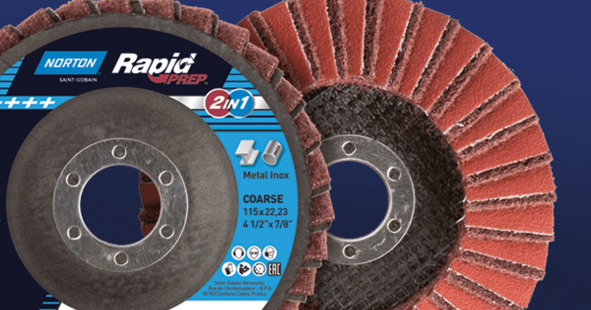 NORTON UNVEILS RAPID PREP 2IN1 FLAP DISC: A HYBRID SOLUTION FOR GRINDING AND FINISHING | Norton ...