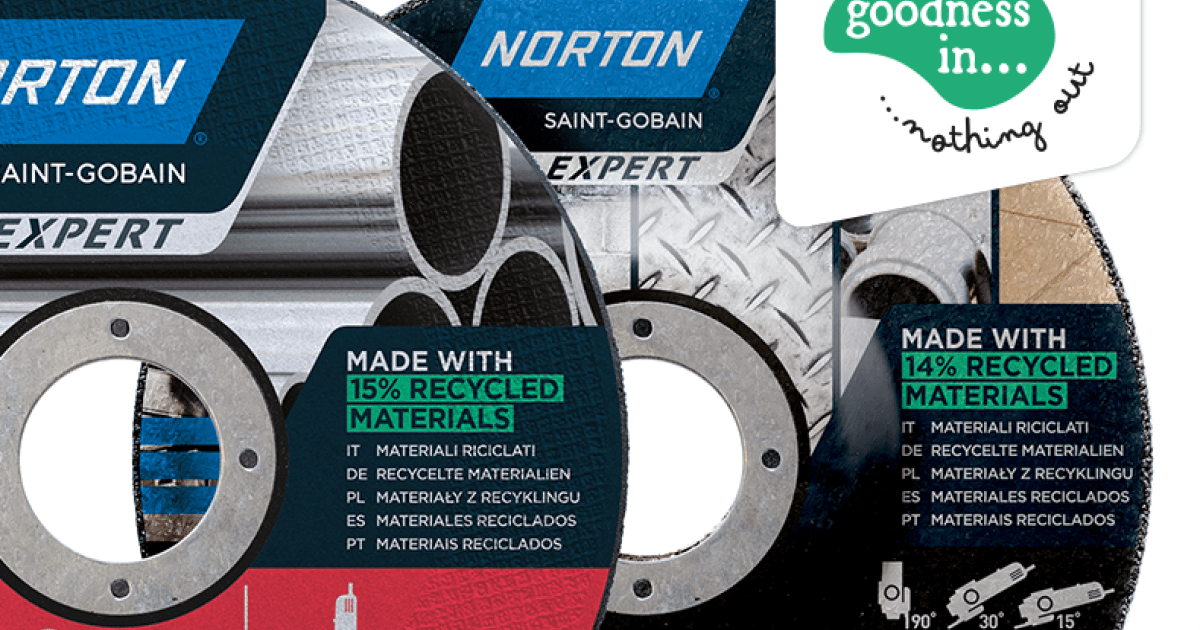 NORTON INTRODUCES CUTTING AND GRINDING DISCS MADE WITH RECYCLED MATERIALS, INTO THE DIY MARKET ...